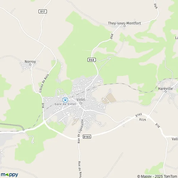 Map Vittel: map of Vittel (88800) and practical information