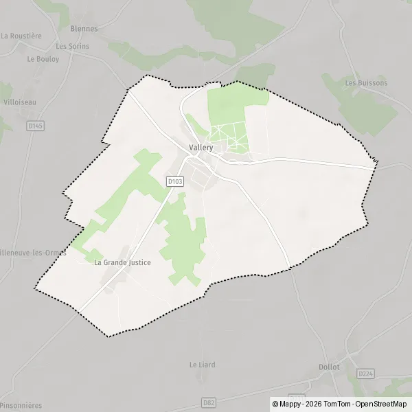 Map Vallery: map of Vallery (89150) and practical information