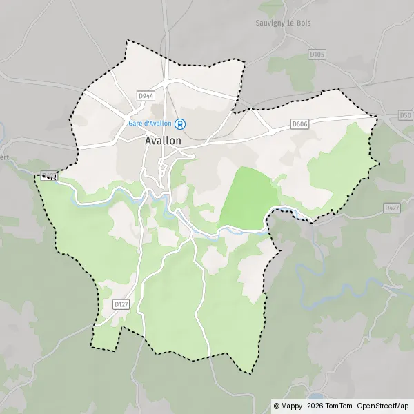 Map Avallon: map of Avallon (89200) and practical information