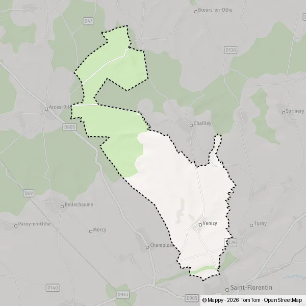 Map Venizy: map of Venizy (89210) and practical information