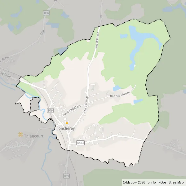 Map Joncherey: map of Joncherey (90100) and practical information