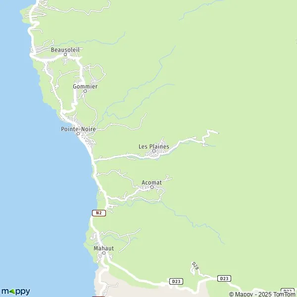 Map Pointe-Noire: map of Pointe-Noire (97116) and practical information