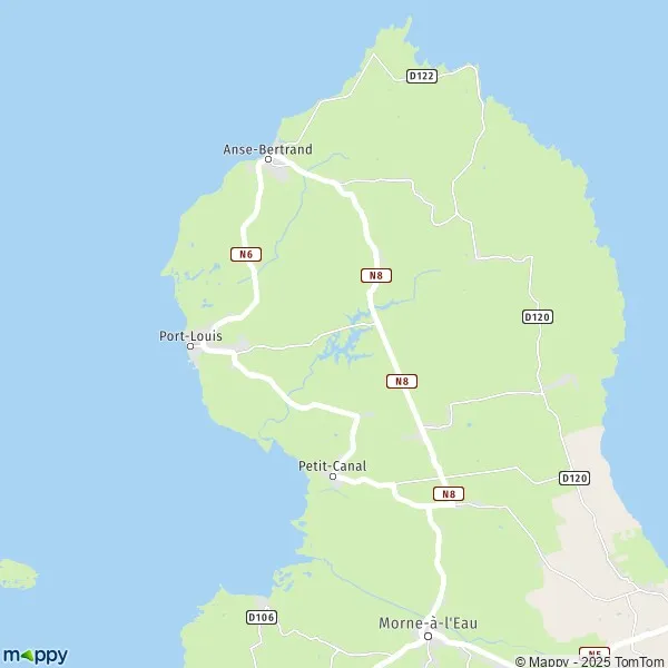 Map Port-Louis: map of Port-Louis (97117) and practical information