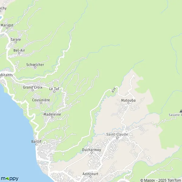 Map Baillif: map of Baillif (97123) and practical information