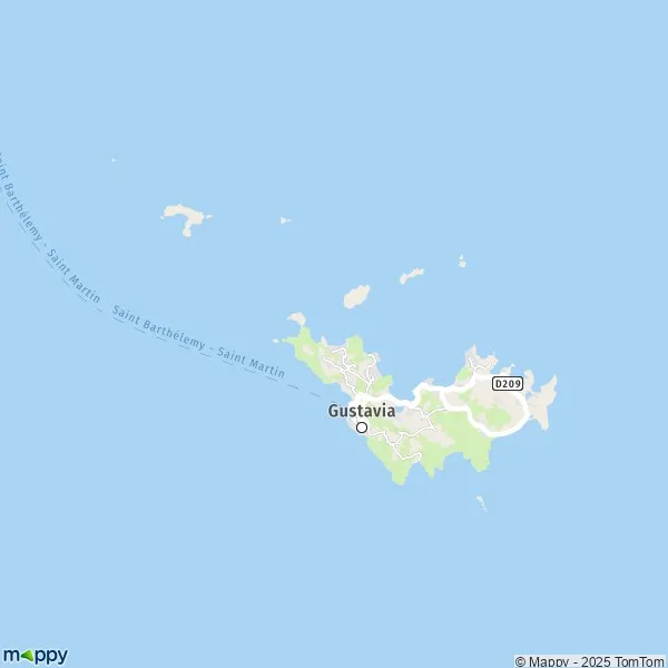 Map Gustavia: map of Gustavia (97133) and practical information
