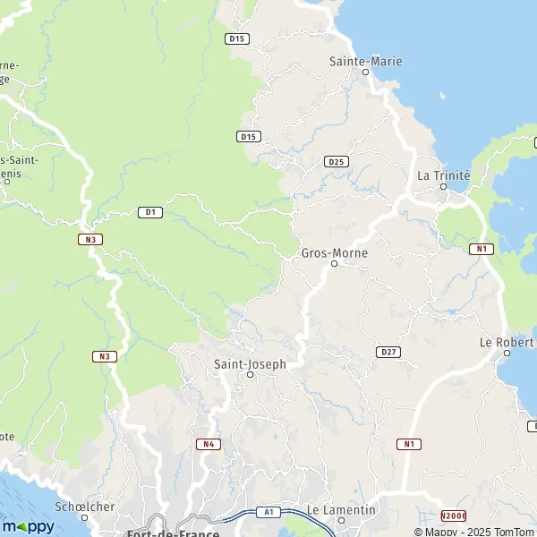 Map Gros-Morne: map of Gros-Morne (97213) and practical information