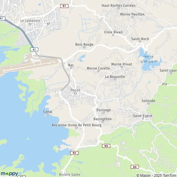 Map Ducos: map of Ducos (97224) and practical information