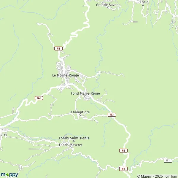 Map Le Morne-Rouge: map of Le Morne-Rouge (97260) and practical information