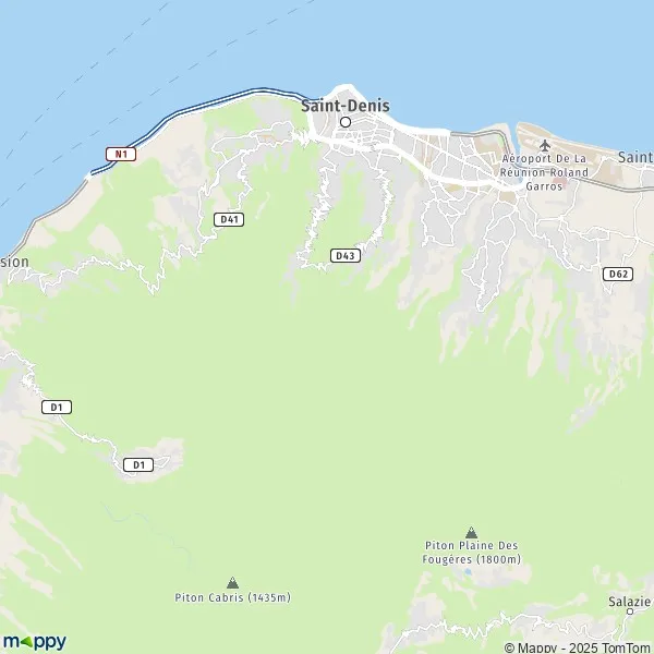 Map Saint-Denis: map of Saint-Denis (97400) and practical information