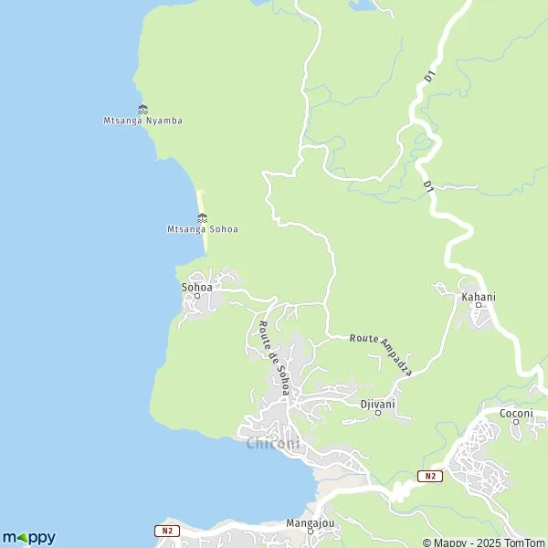 Map Chiconi: map of Chiconi (97670) and practical information