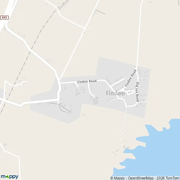 Map Findon: map of Findon, Aberdeenshire AB12 3 and practical information