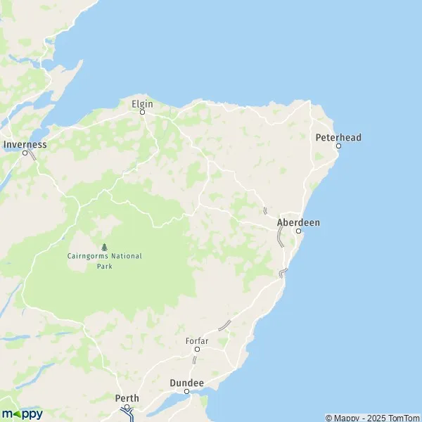 Map Bridge Of Canny: map of Bridge Of Canny (AB31 4) and practical ...