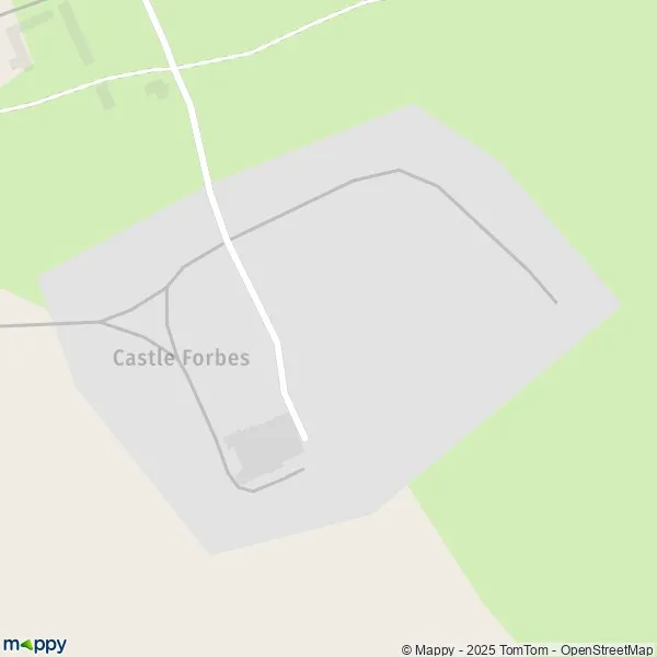Map Castle Forbes: map of Castle Forbes, Aberdeenshire AB33 8 and ...