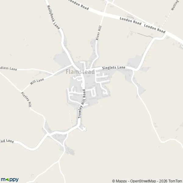 Map Flamstead: map of Flamstead, Dacorum AL3 8 and practical information