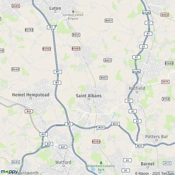 Map Lea Valley: map of Lea Valley (AL4 8) and practical information