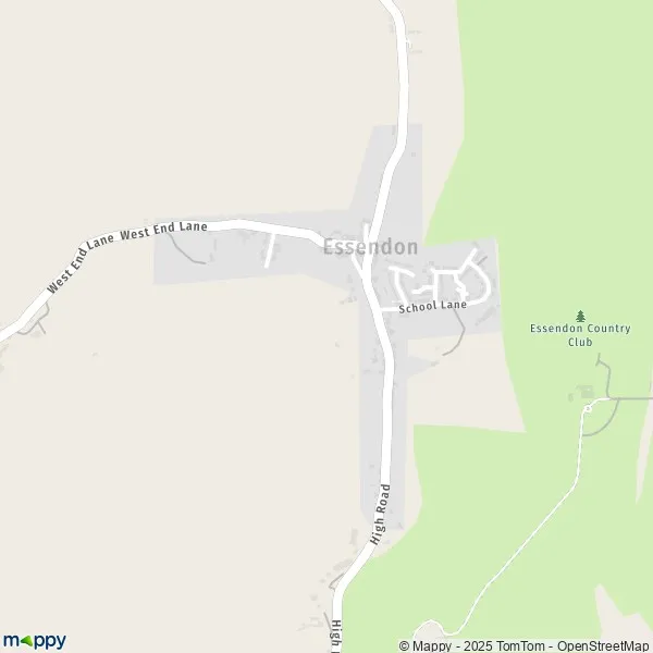 Map Essendon: map of Essendon, Welwyn Hatfield AL9 6 and practical ...