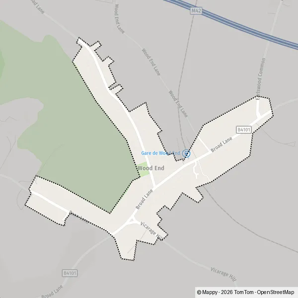 Map Potters Wood: map of Potters Wood, Walsall B43 7-WV14 8 and ...
