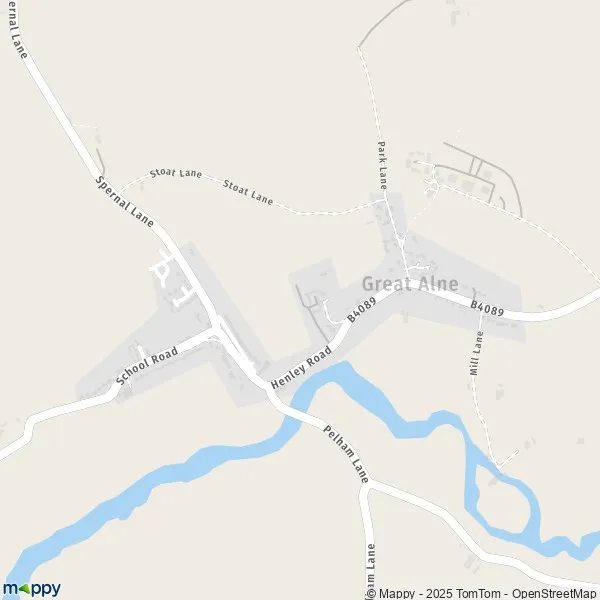 Map Great Alne: map of Great Alne, Stratford-Upon-Avon B49 6 and ...