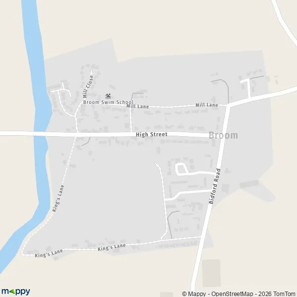 Map Broom: map of Broom, Stratford-Upon-Avon B50 4 and practical ...