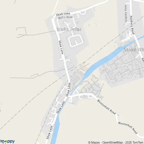 Map Stoke Prior: map of Stoke Prior, Bromsgrove B60 4 and practical ...