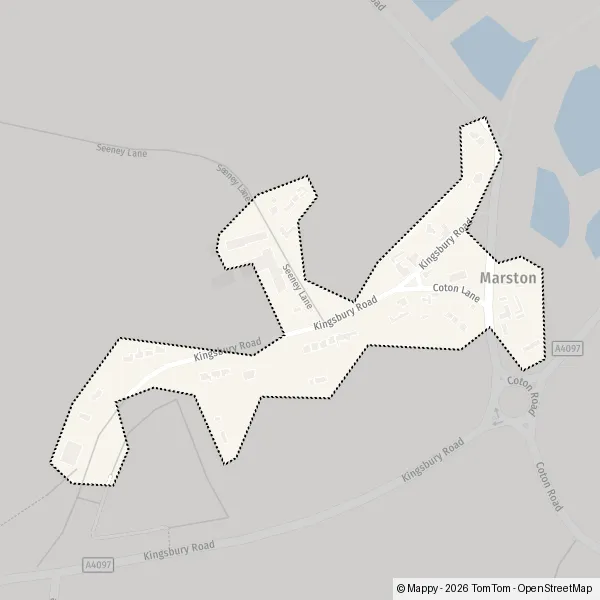 Map Marston: map of Marston, North Warwickshire B76 0 and practical ...