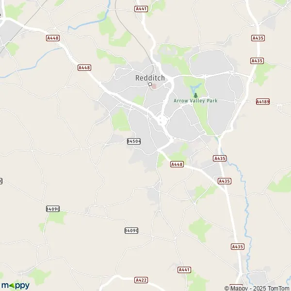 Map Redditch: map of Redditch (B80 7) and practical information