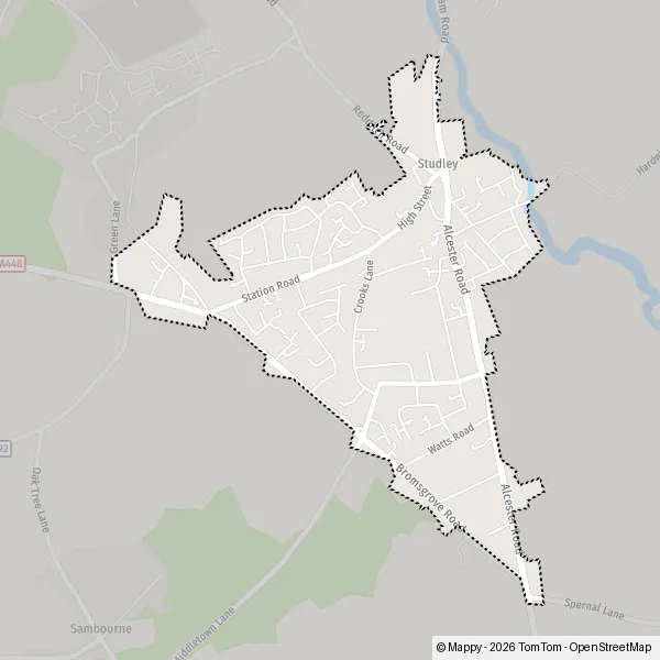 Map Studley: map of Studley, Stratford-Upon-Avon B80 7 and practical ...