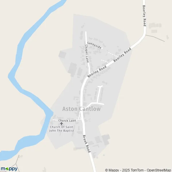 Map Aston Cantlow: map of Aston Cantlow, Stratford-Upon-Avon B95 6 and ...