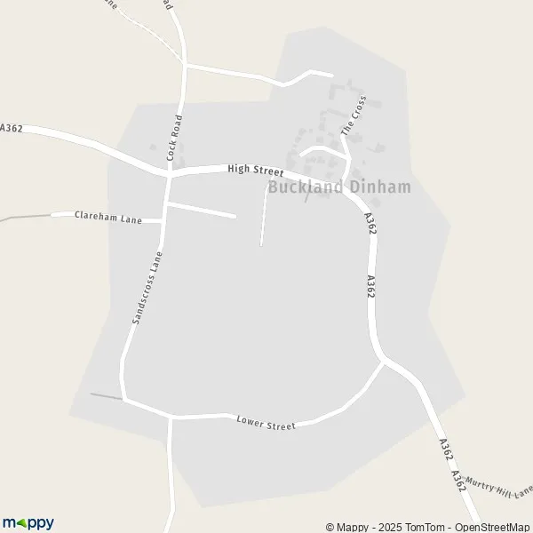 Map Buckland Dinham: map of Buckland Dinham, South Somerset BA11 2 and ...