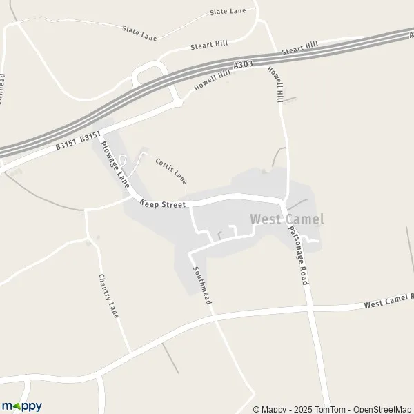 Map West Camel: map of West Camel, South Somerset BA22 7 and practical ...