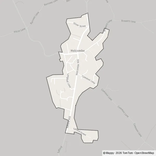 Map Holcombe: map of Holcombe, South Somerset BA3 5 and practical ...