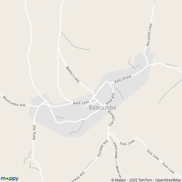 Map Batcombe: map of Batcombe, South Somerset BA4 6 and practical ...