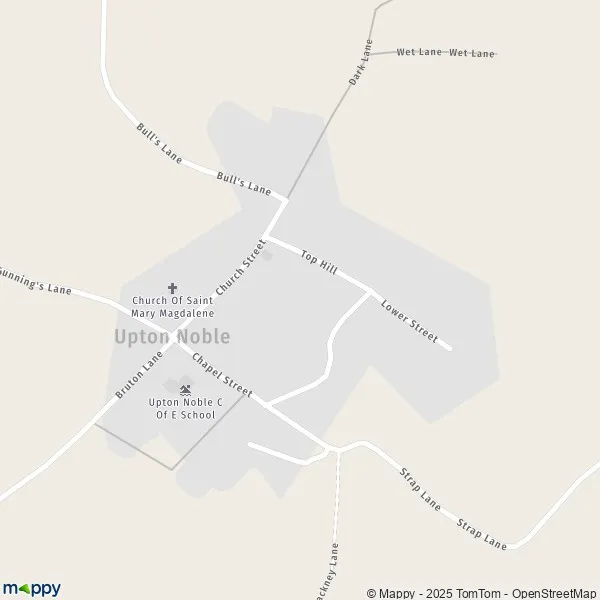 Map Upton Noble: map of Upton Noble, South Somerset BA4 6 and practical ...