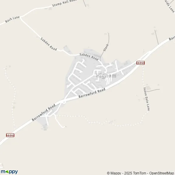 Map Higham: map of Higham, Pendle BB12 9 and practical information
