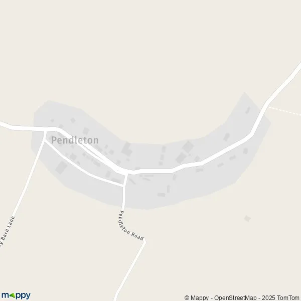 Map Pendleton: map of Pendleton, Ribble Valley BB7 1 and practical ...