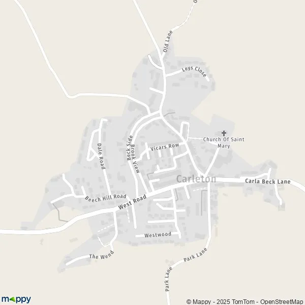 Map Carleton: map of Carleton, Hambleton BD23 3 and practical information
