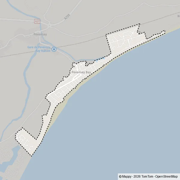 Map Pevensey Bay: map of Pevensey Bay, Wealden BN24 6 and practical ...