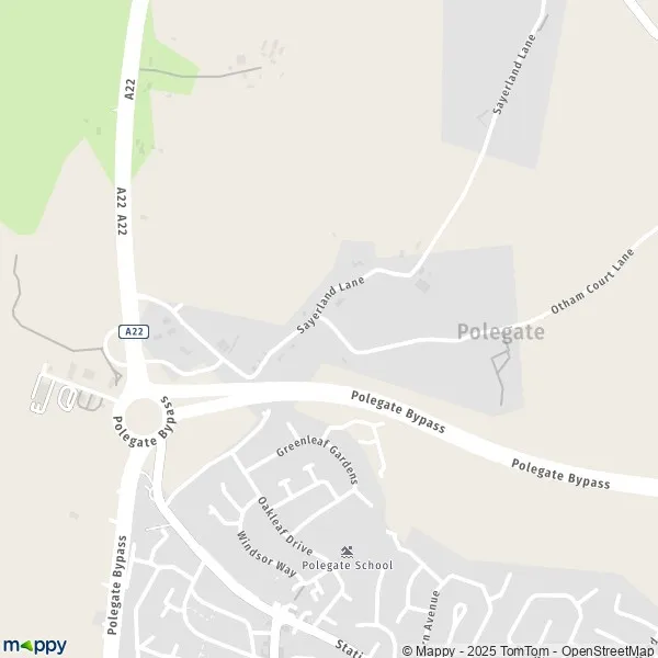 Map Polegate: map of Polegate, Wealden BN26 6 and practical information