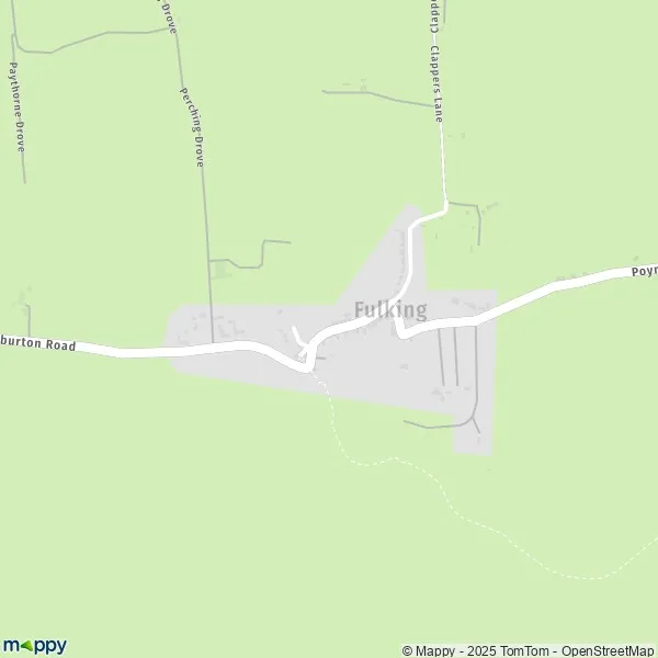 Map Fulking: map of Fulking, Mid Sussex BN5 9 and practical information