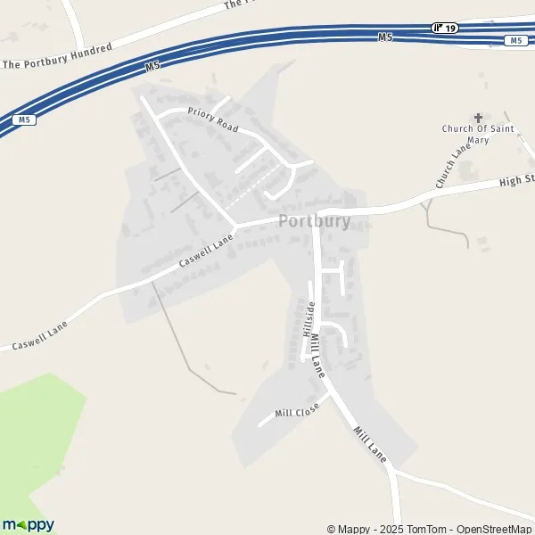 Map Portbury: map of Portbury, North Somerset BS20 7 and practical ...