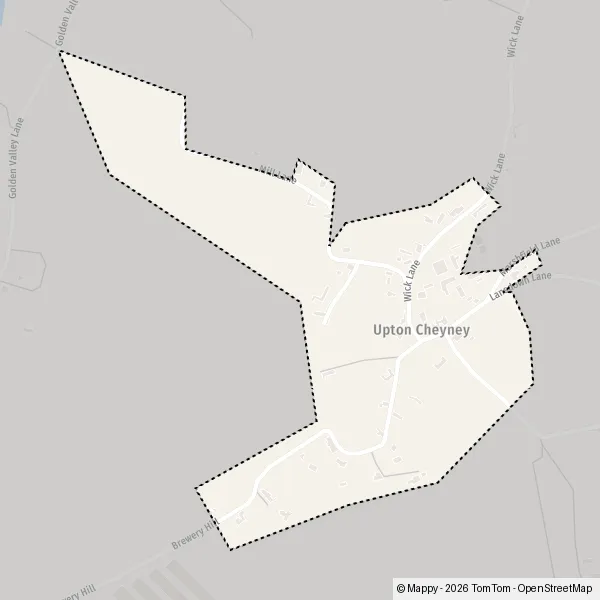 Map Upton Cheyney: map of Upton Cheyney, South Gloucestershire BS30 6 ...