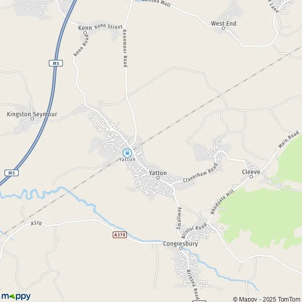 Map Yatton: map of Yatton, North Somerset BS49 4 and practical information