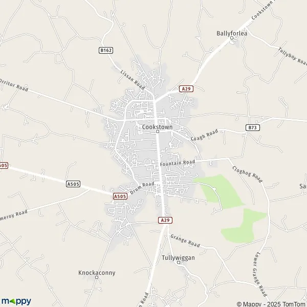 Map Cookstown: map of Cookstown, Mid Ulster BT80 8 and practical ...