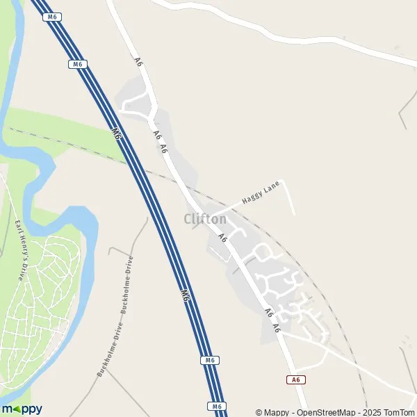 Map Clifton: map of Clifton, Westmorland and Furness CA10 2 and ...