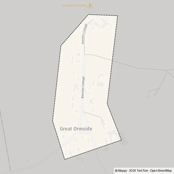 Map Great Ormside: map of Great Ormside, Westmorland and Furness CA16 6 ...