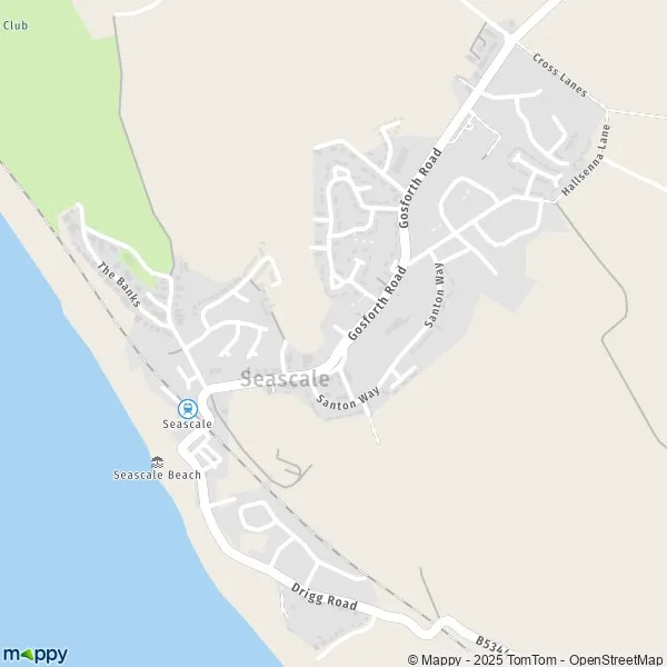 Map Seascale: map of Seascale, Allerdale CA20 1 and practical information