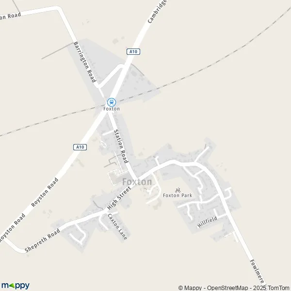 Map Foxton: map of Foxton, South Cambridgeshire CB22 6 and practical ...