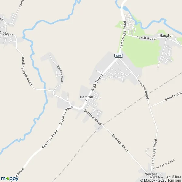 Map Harston: map of Harston, South Cambridgeshire CB22 7 and practical ...