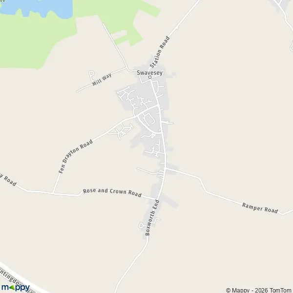 Map Swavesey: map of Swavesey, South Cambridgeshire CB24 4 and ...
