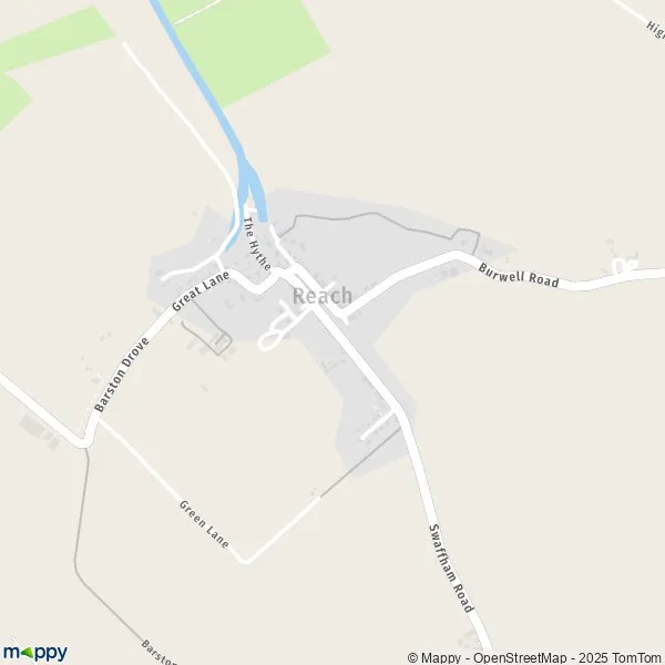 Map Reach: map of Reach, East Cambridgeshire CB25 0 and practical ...